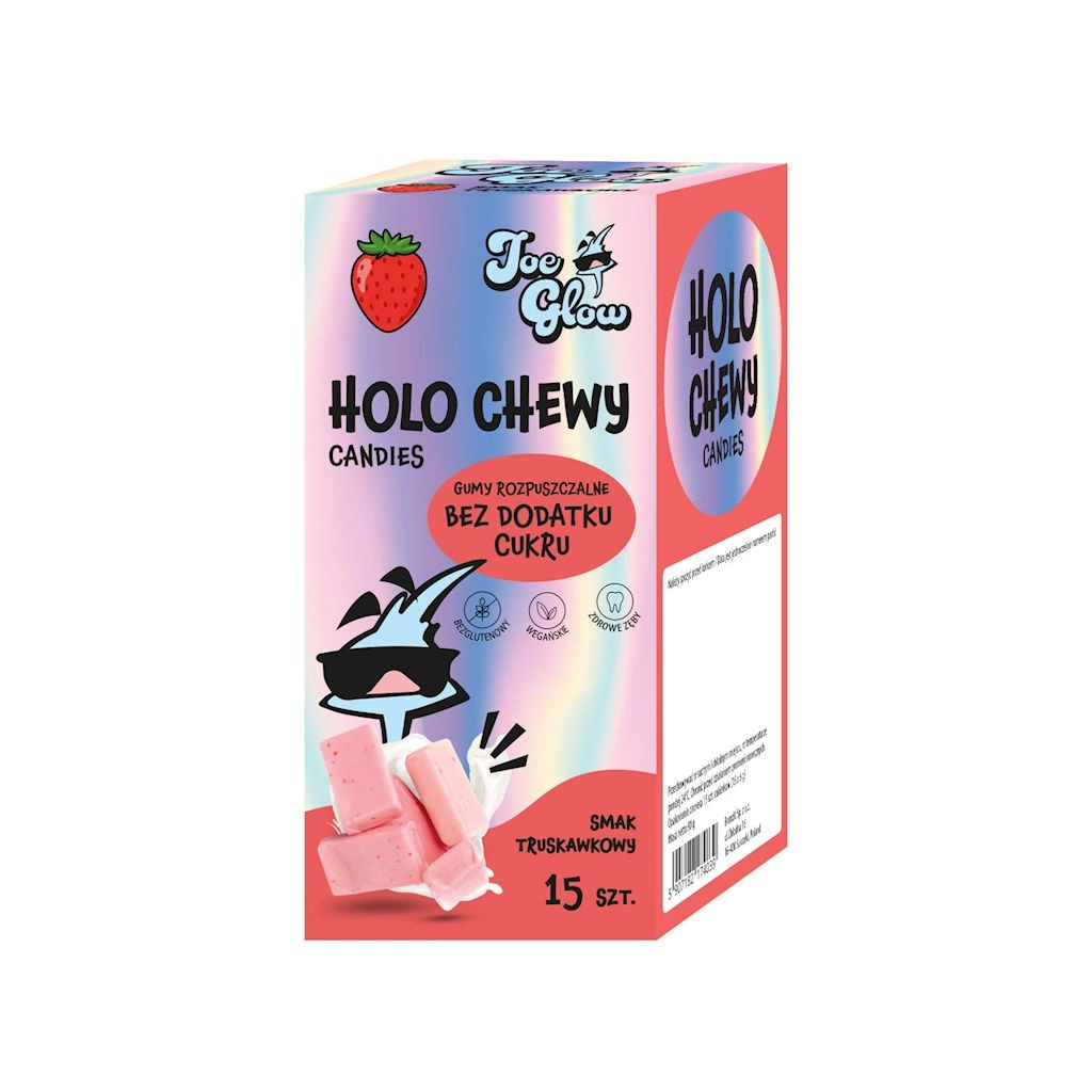 Eper ízű, hozzáadott cukor nélküli, gluténmentes olvadó gumicukorka (15 ...